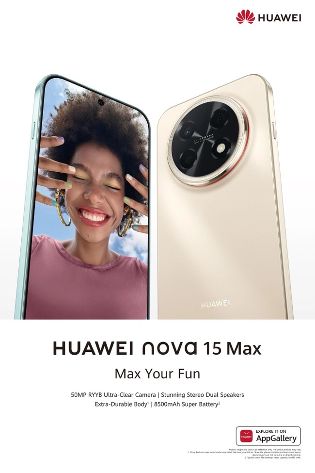 The HUAWEI nova 15 Max delivers more battery, more value and more for ...