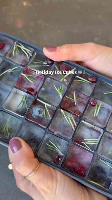 Festive holiday ice cubes for any drink