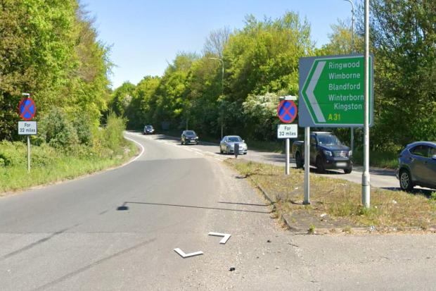 Major road closed after crash near roundabout