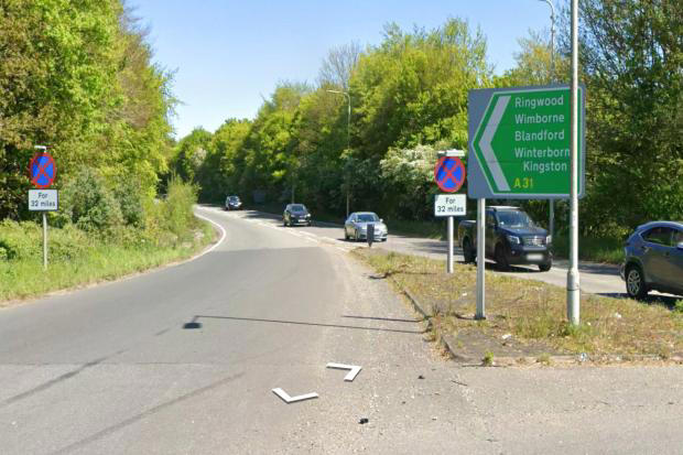 Major road closed after crash near roundabout