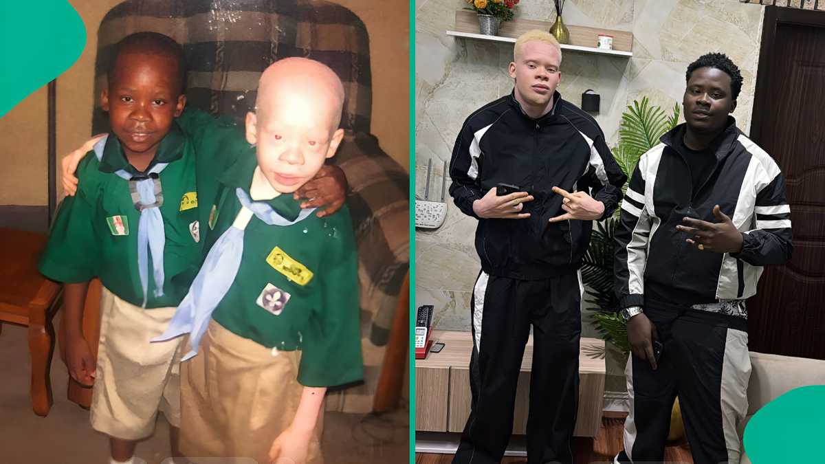 Photos trend as twin brothers with different skin tones celebrate birthday