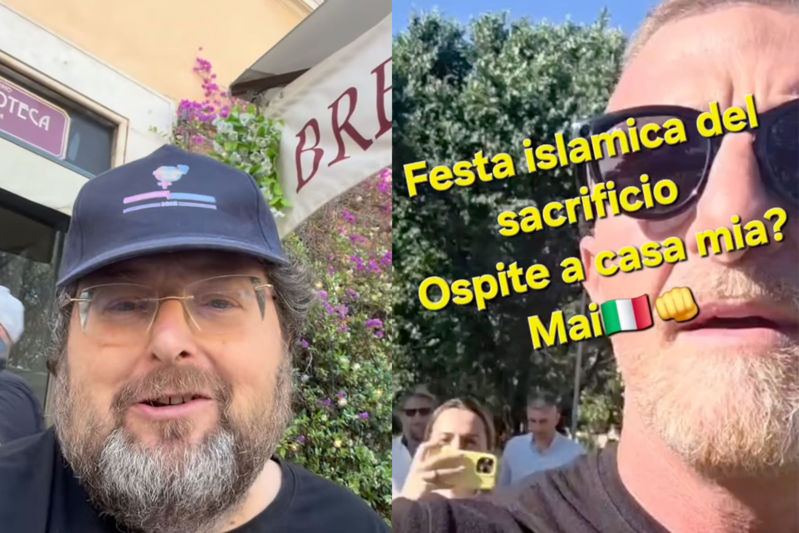 Roma, la provocazione del panino con la porchetta alla festa musulmana ...