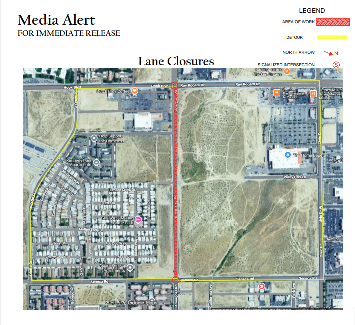 Multi-month lane closure to affect busy roadway in Victorville