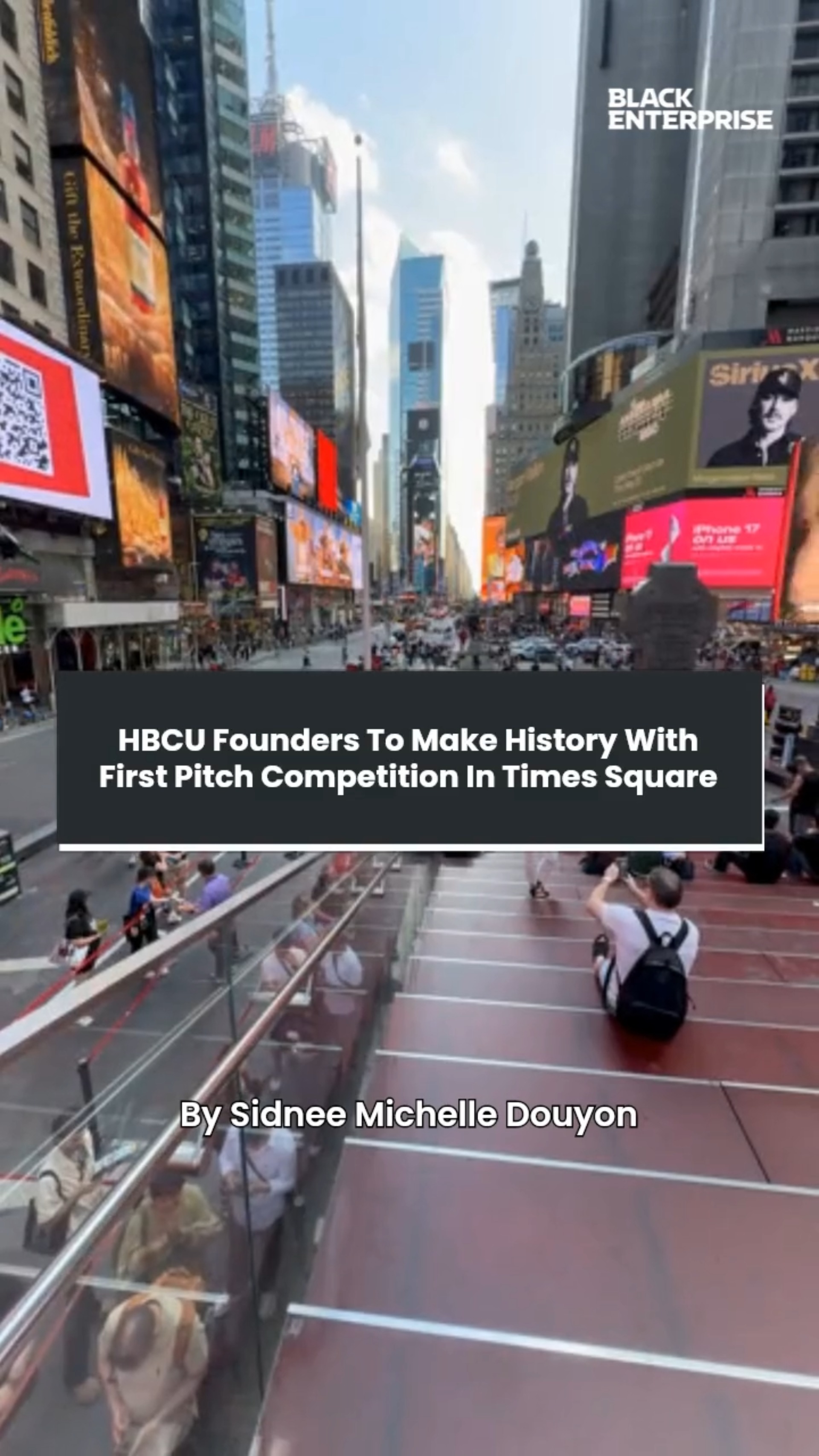 HBCU founders to make history with first pitch competition in Times Square