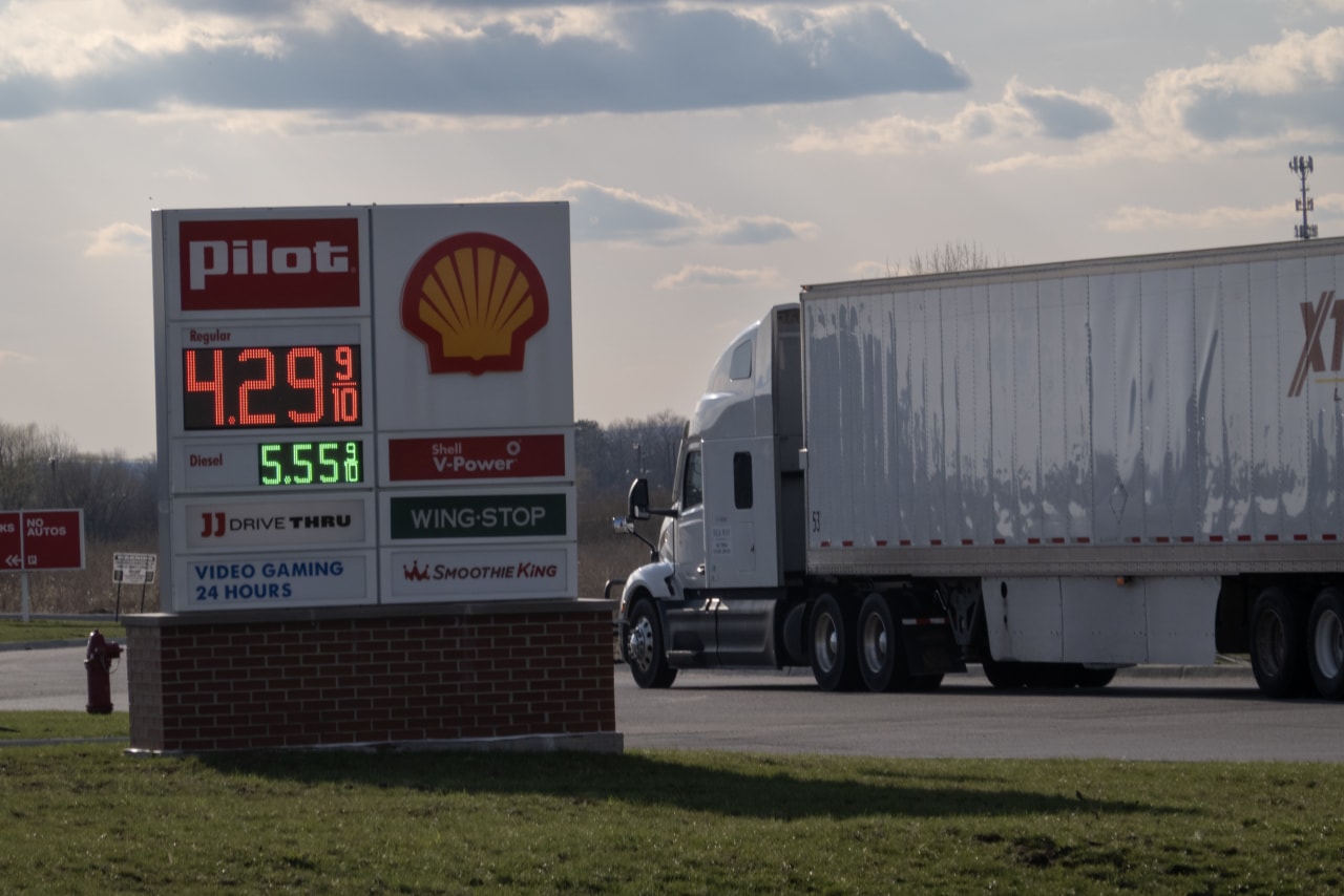 America’s truckers are driving just a little slower to save gas