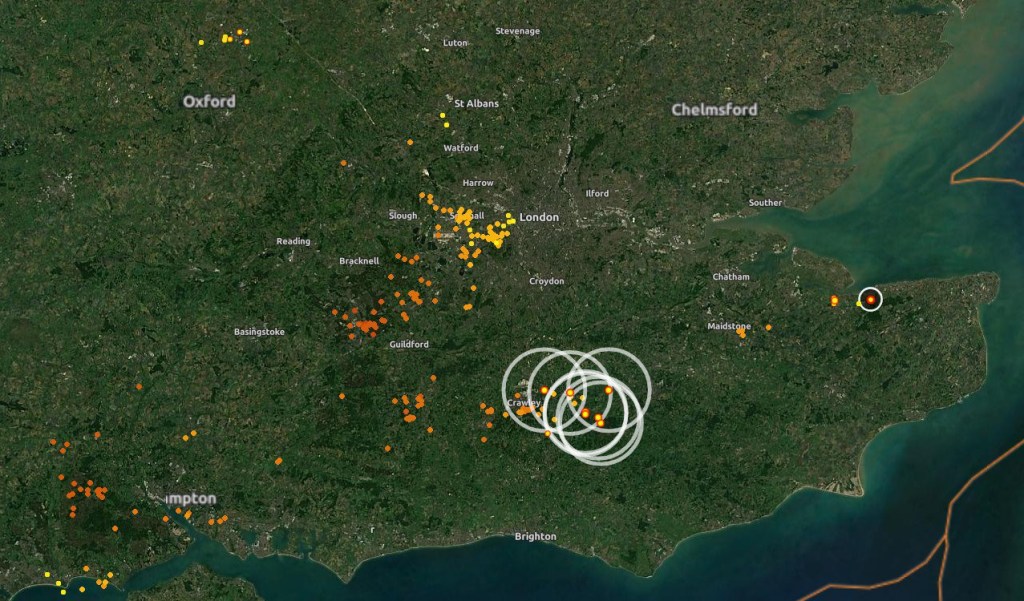 London and southern England rocked by violent thunderstorms, hail and wind