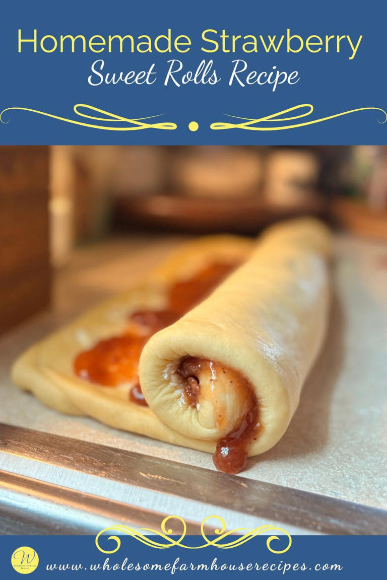 Homemade strawberry sweet rolls recipe