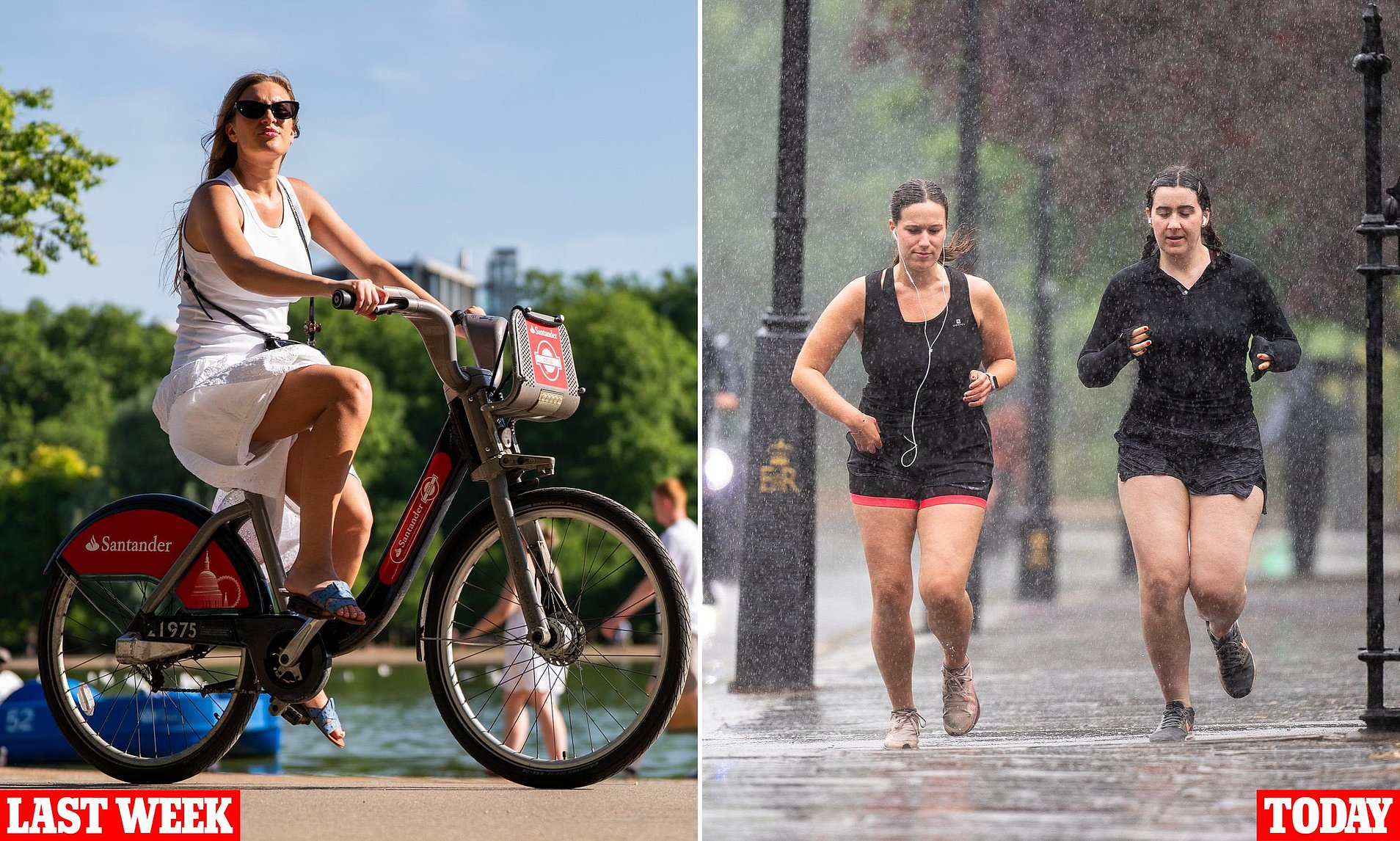 What a difference a week makes! Giant hail, rain and thunderstorms ...