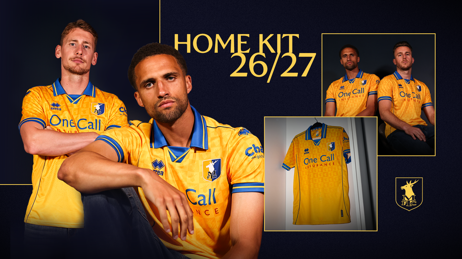 Mansfield Town bring back all-amber strip in 2026/27 new home kit ...