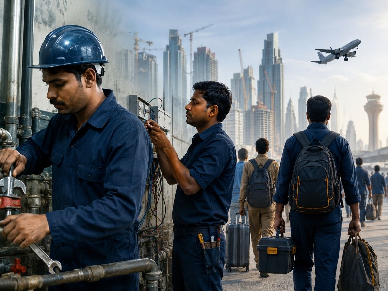 India's 'blue-collar' exodus warning: Could the country face a plumber ...