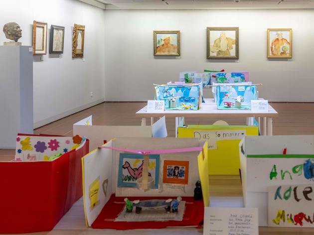 Viertklässler stellen im Olaf Gulbransson Museum aus