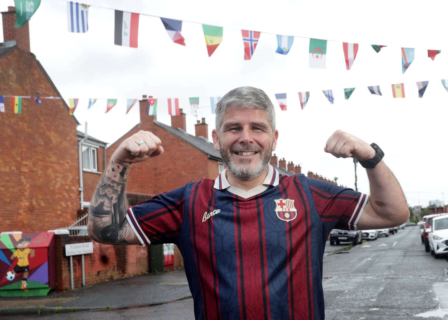 Flags and bunting appear as Belfast community gets ready for well-loved ...