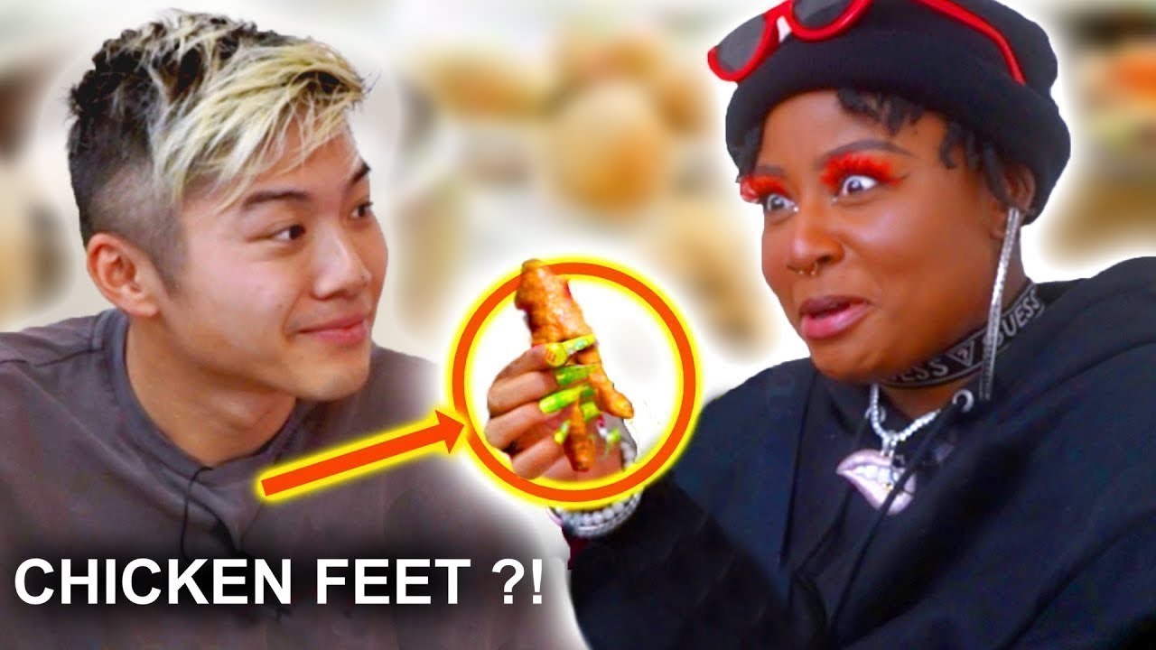 Rappers try Chinese dim sum for the first time