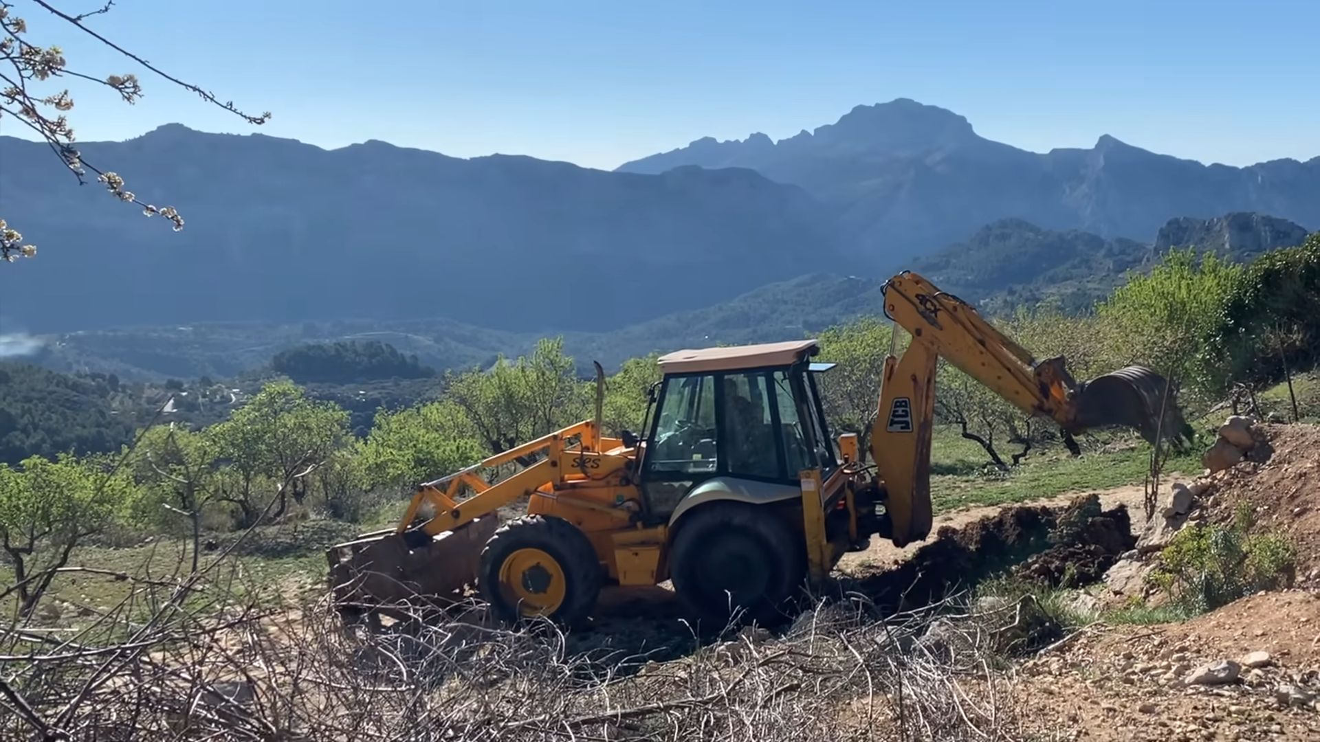 Clearing the land around our off-grid home