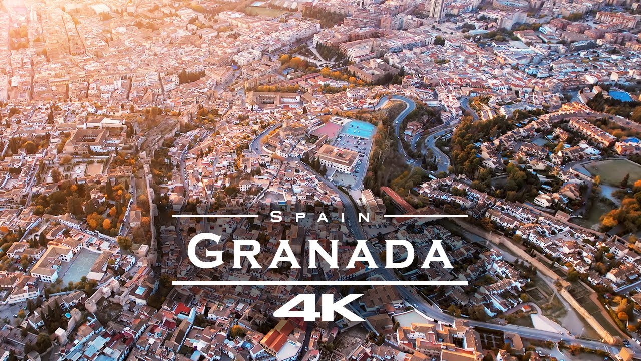 Granada Spain in stunning 4K drone views
