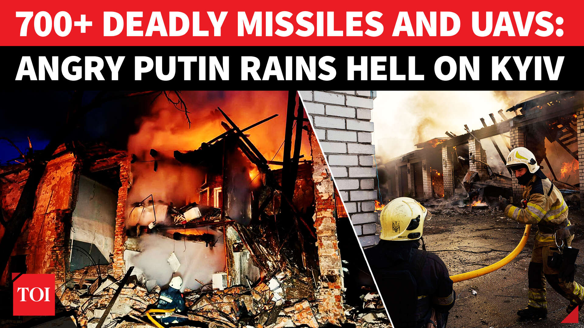 On cam: Fireballs over Ukraine capital as Putin unleashes 'doomsday ...