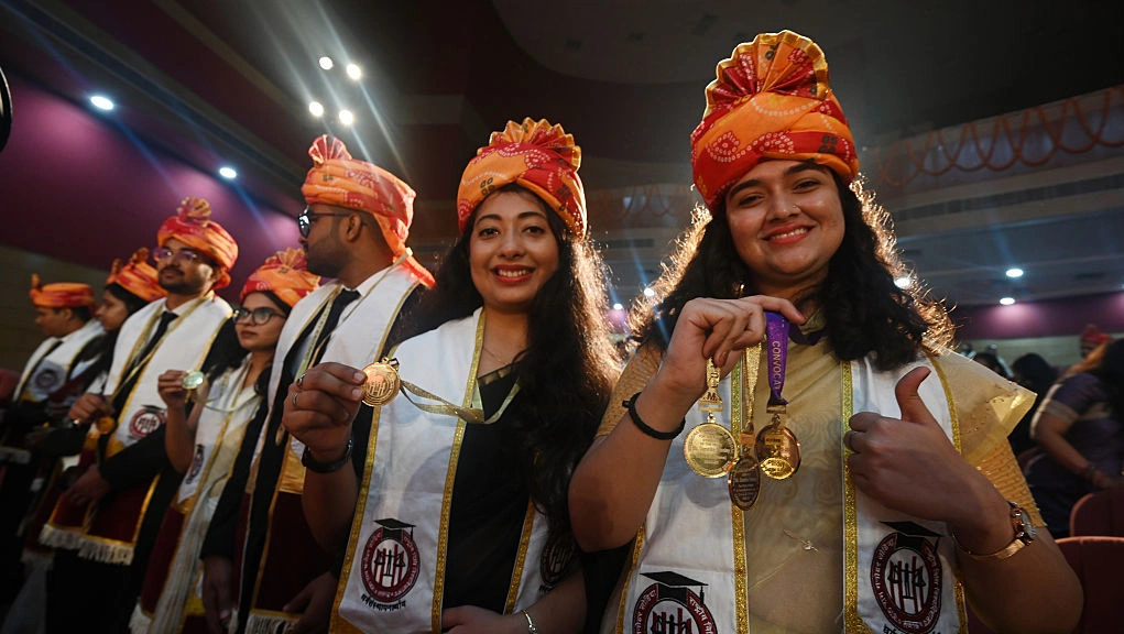 Students in UP celebrate CM Yogi's felicitation ceremony