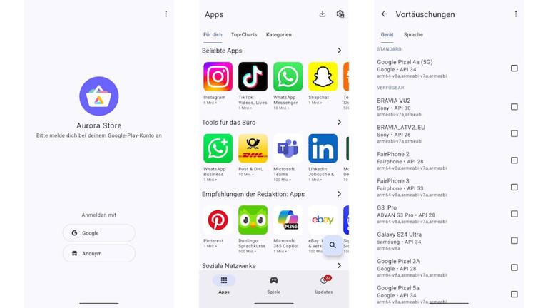 Google-frei unterwegs: Play-Store-Alternative hat fast alle Apps