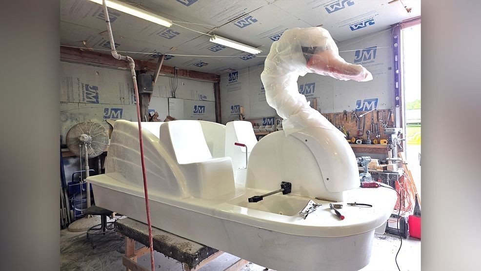 Flock of swan pedal boats arrive at Lake Junaluska this summer