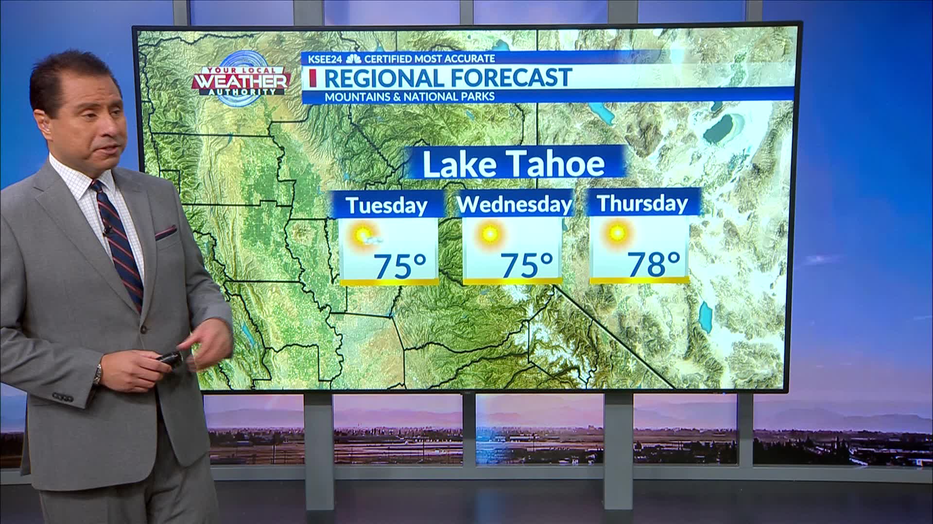 Tuesday Sierra forecast