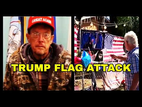 Man beaten to death over Trump flag display?
