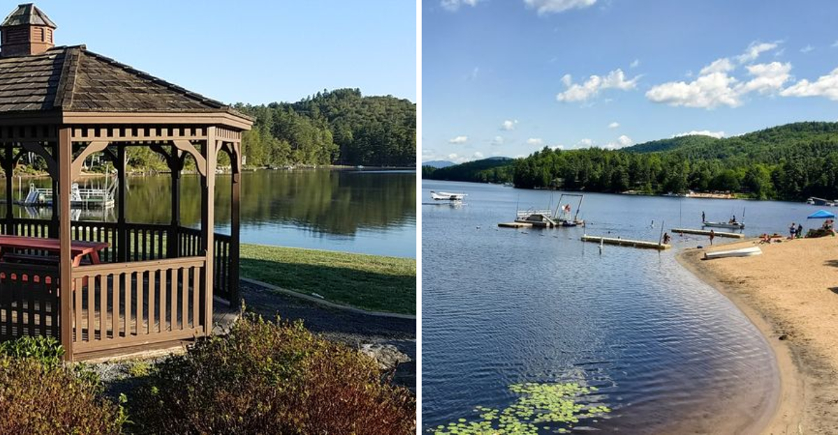 This Adirondack beach has fresh water instead of salt and silence ...