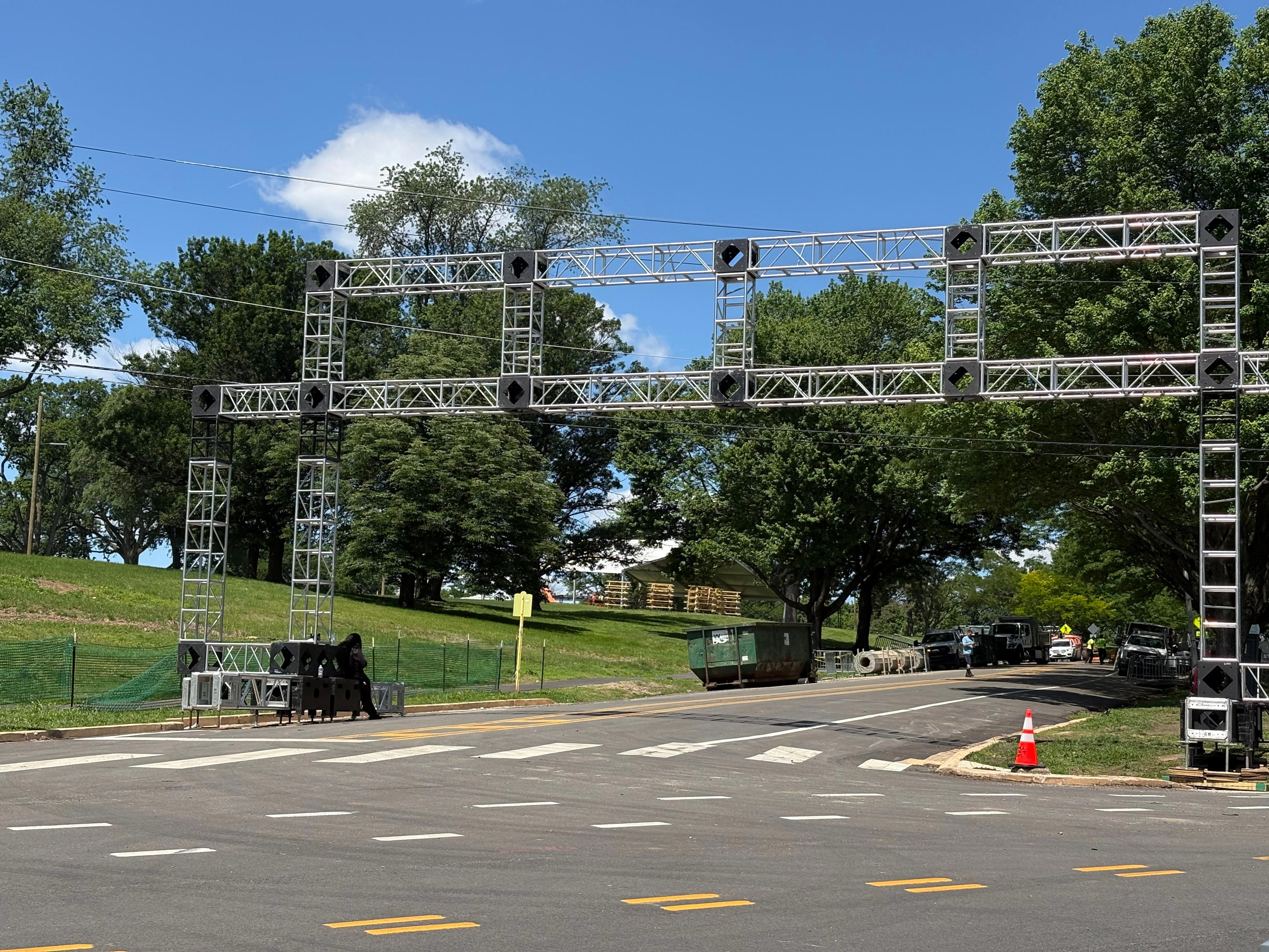 Crews set up for FIFA Fan Fest, here's what routes are closed
