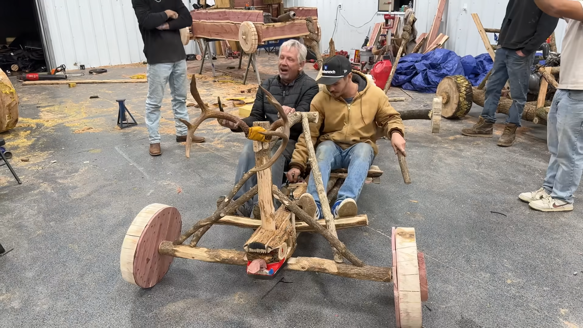They built a car using only forest materials - and it actually worked