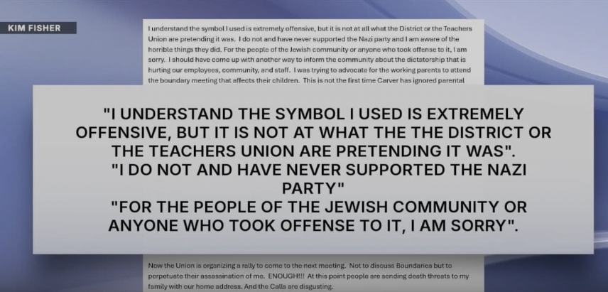 School board member releases statement after gesture at meeting led to ...