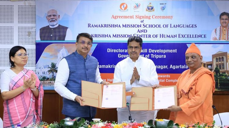 Tripura, Ramakrishna Mission sign pact for Northeast's first language ...