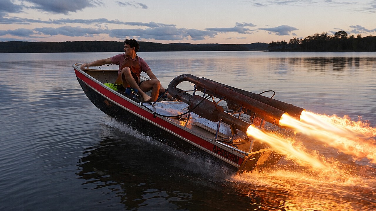 My homemade jet boat is absolutely terrifying