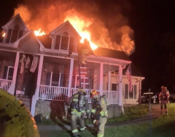 Crews battle house fire in Troutville, family displaced