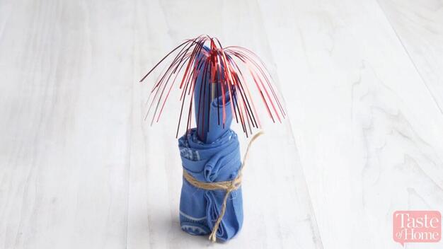 Firecracker napkin fold