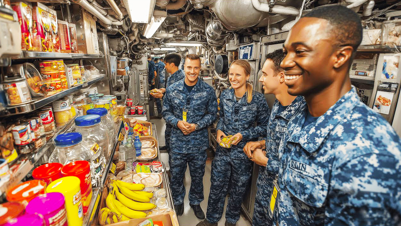 Inside the underwater store that keeps US submarine crews sane