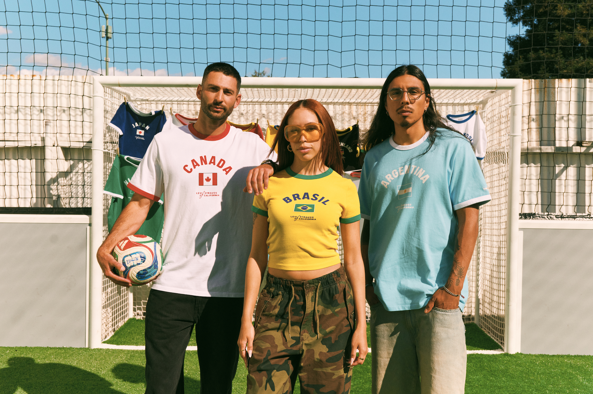 Levi's launches country ringer tees collection ahead of the World Cup