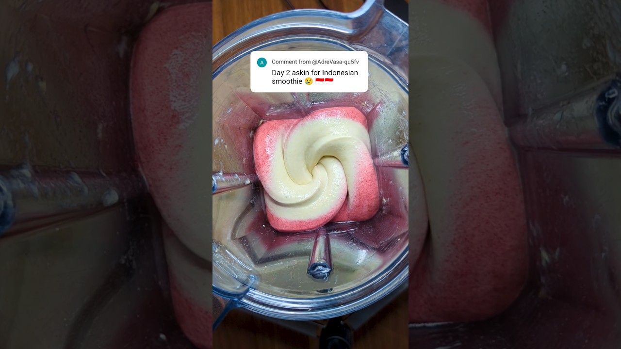 I made an Indonesian flag smoothie 🇮🇩