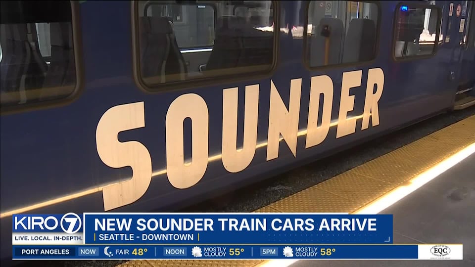 Video: New Sounder train cars arrive