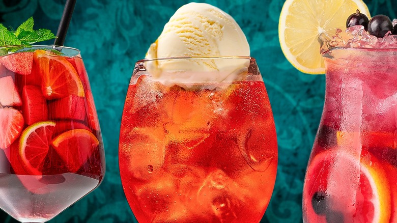 Top your glass of sangria with a scoop of vanilla ice cream for peak ...