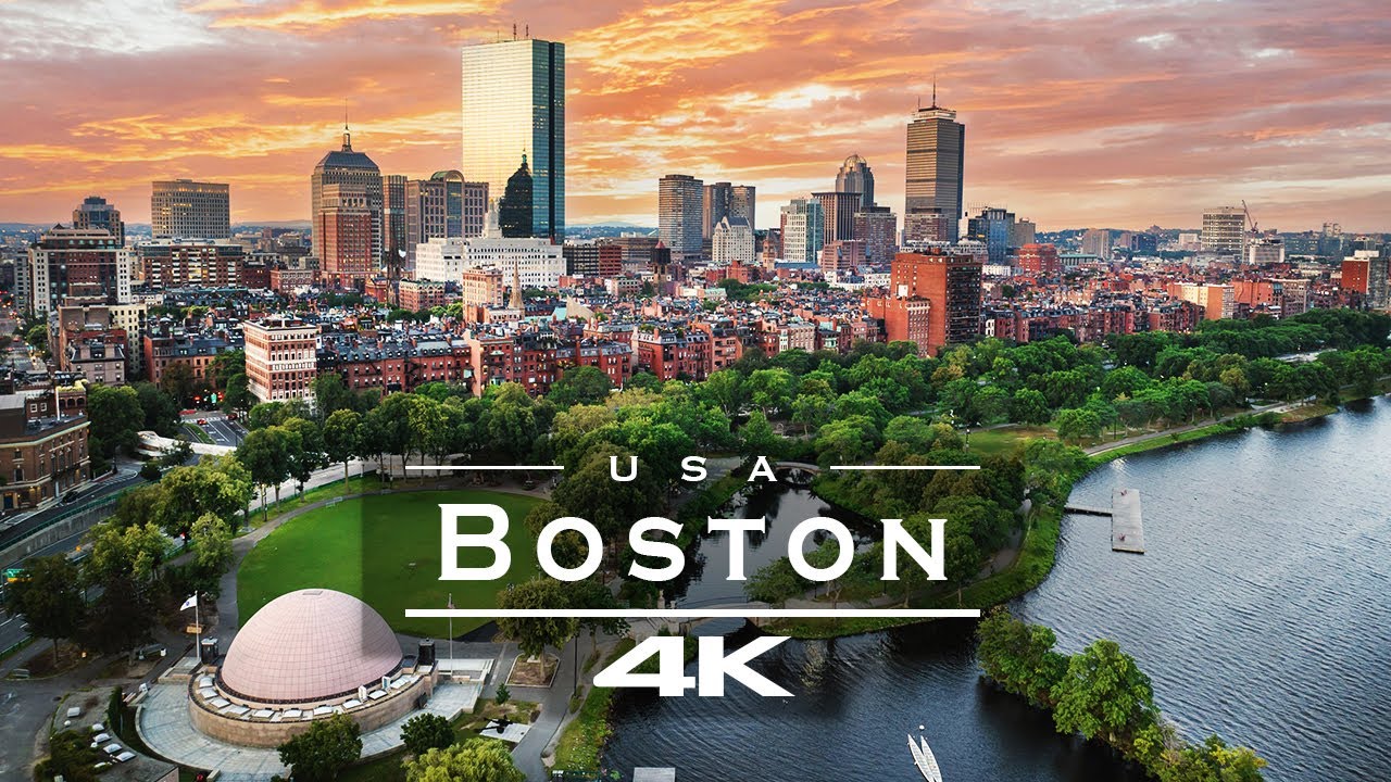 Explore Boston from above in cinematic 4K