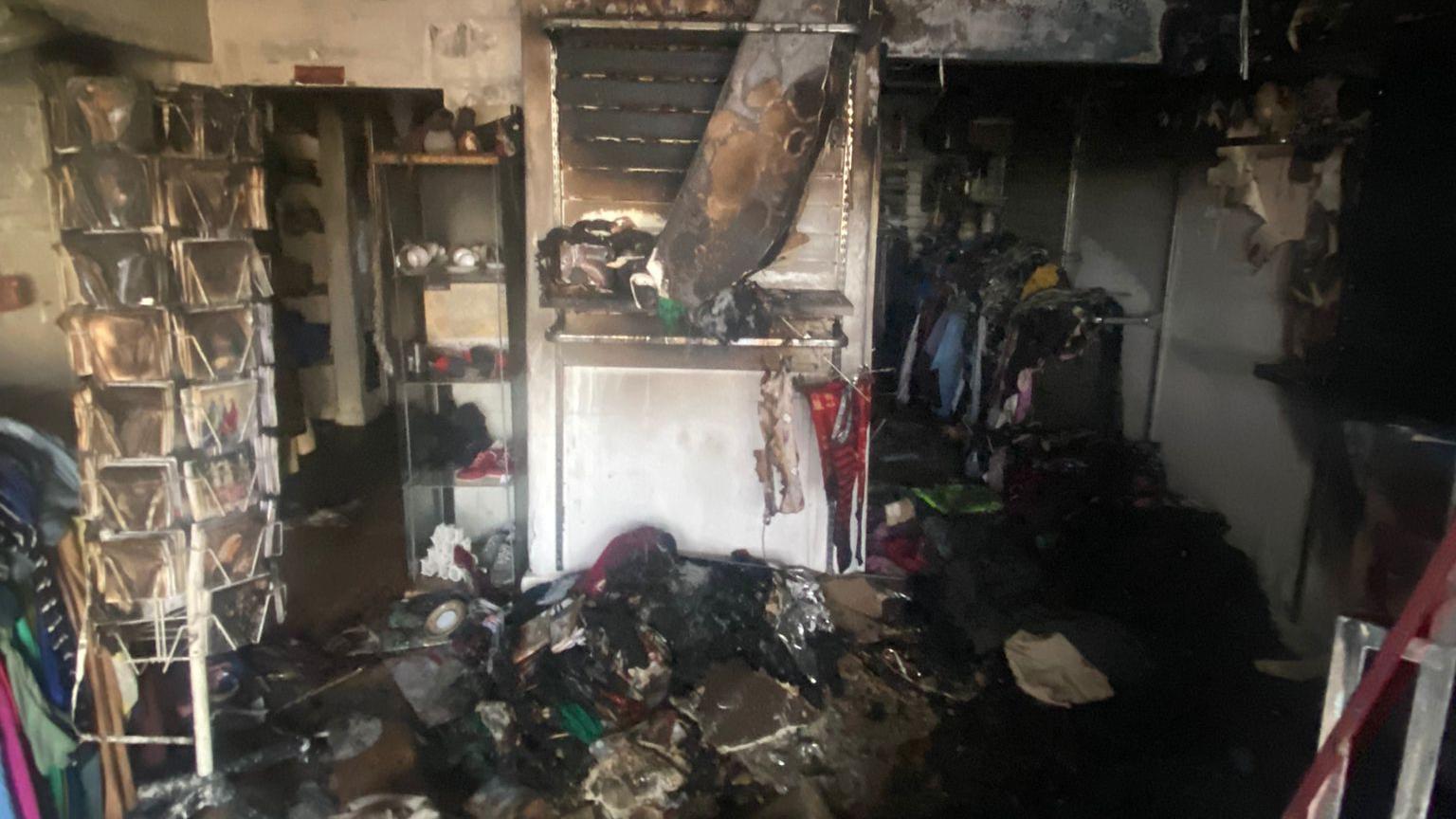 Man jailed after setting charity shop on fire