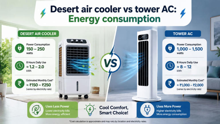 Desert air cooler vs tower AC: Which delivers better performance ...