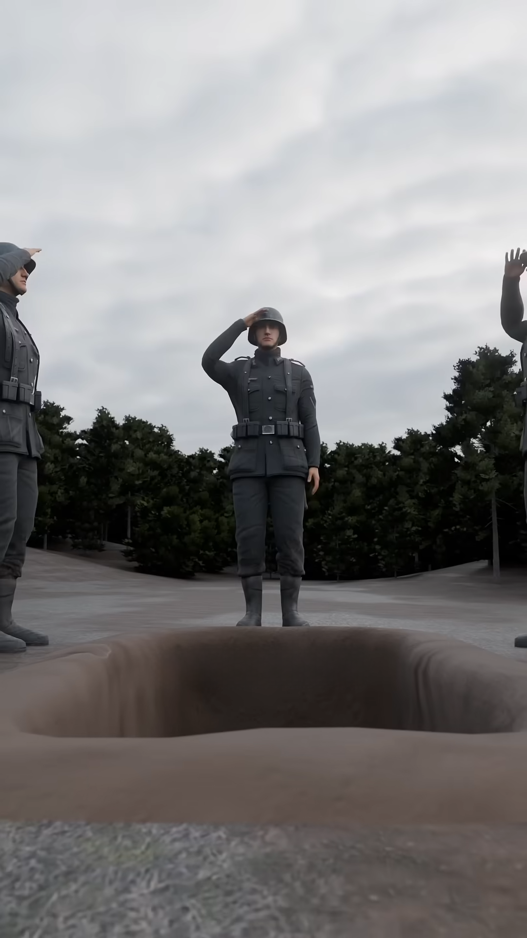 Why did the Germans salute their deadliest enemy?
