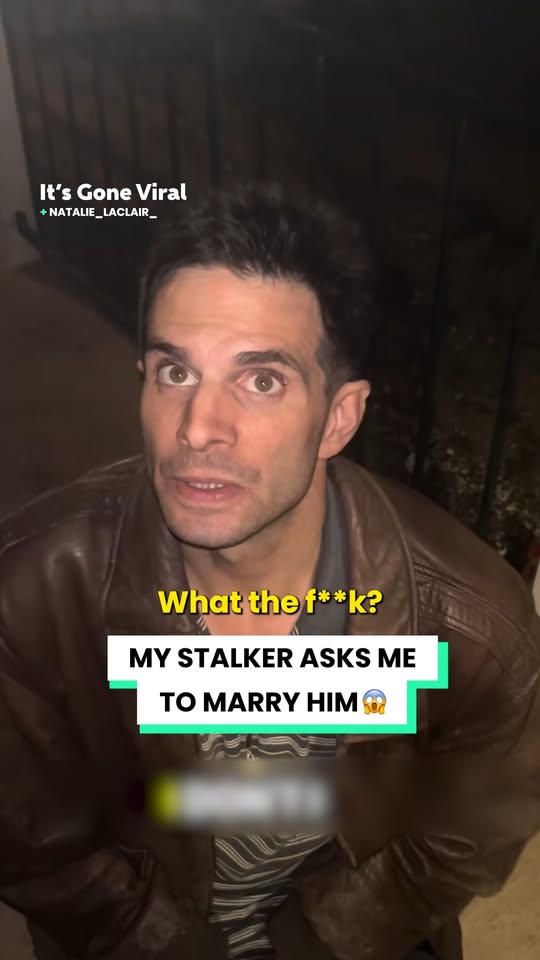 He tracked me down - then got down on one knee