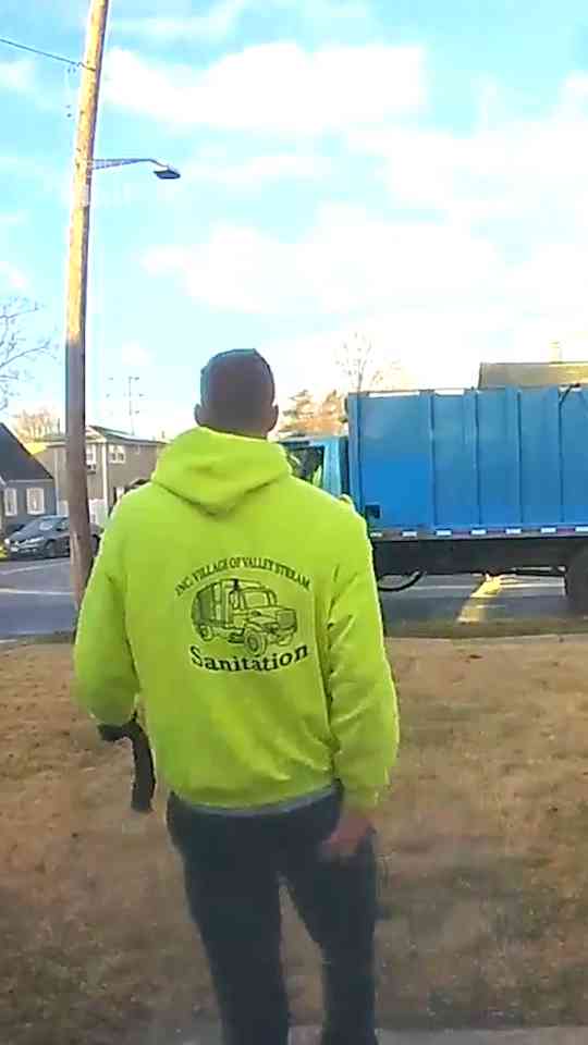 Sanitation workers surprise two-year-old fan with his own toy truck