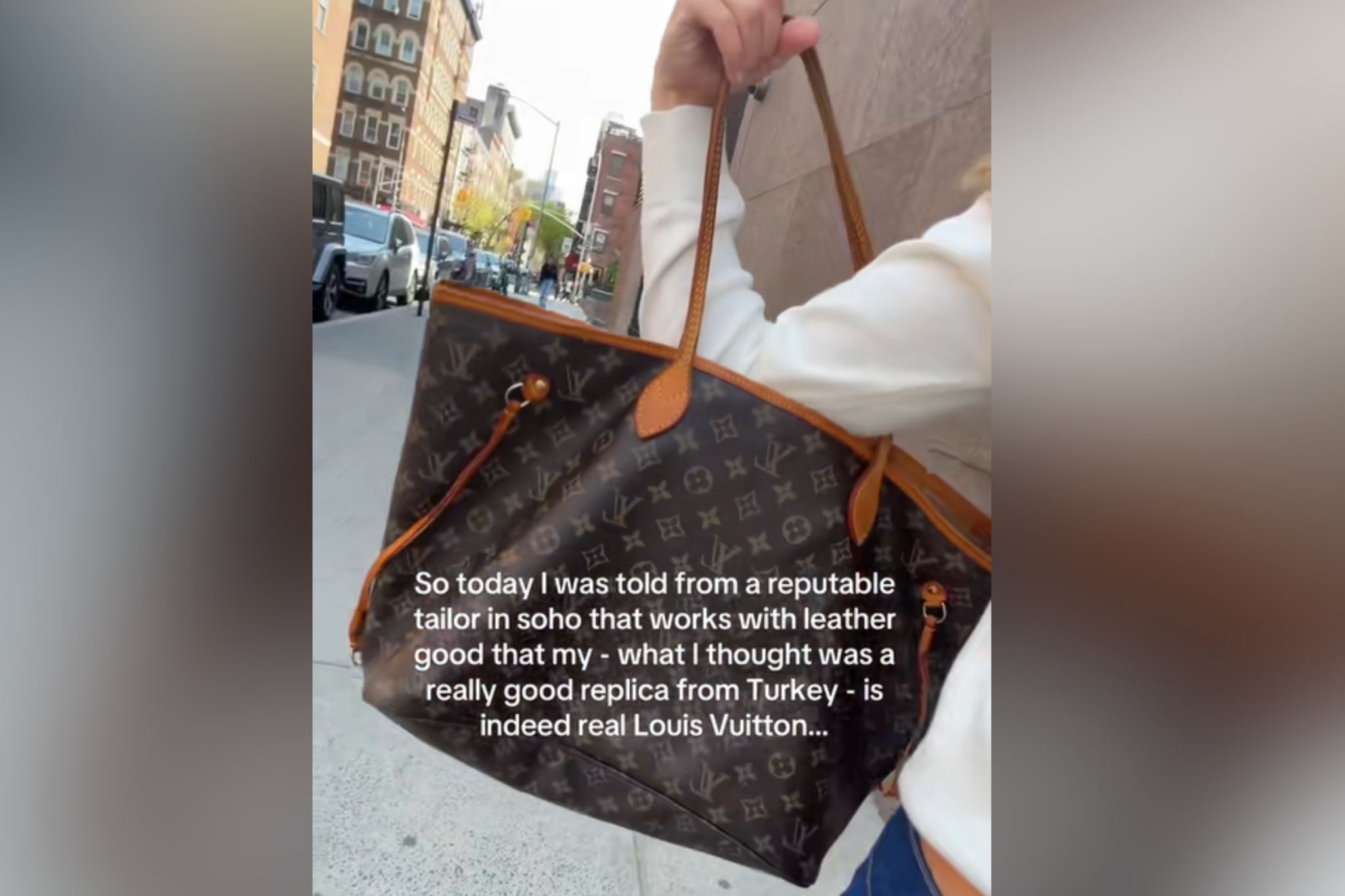 Woman thinks she bought fake designer replica bag—then discovers the truth
