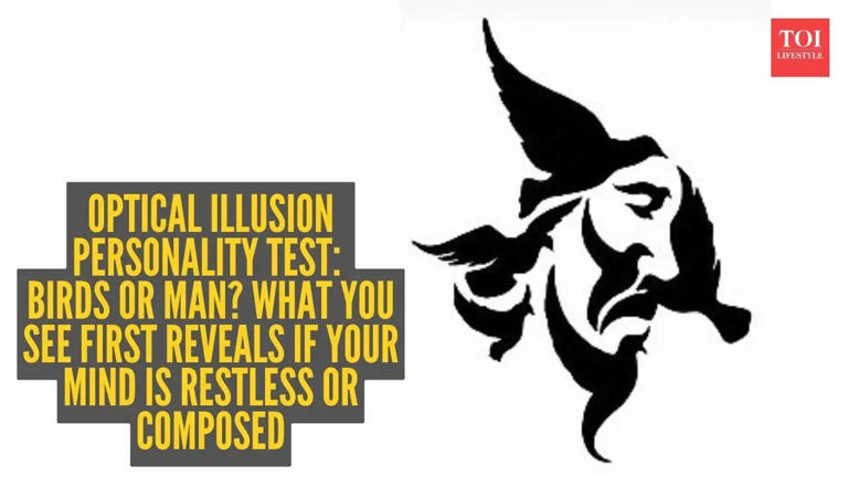 Optical illusion personality test: Birds or man? What you see first ...