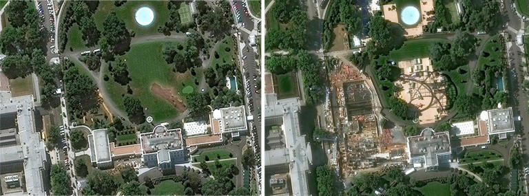 New satellite imagery shows White House UFC structure and ballroom ...