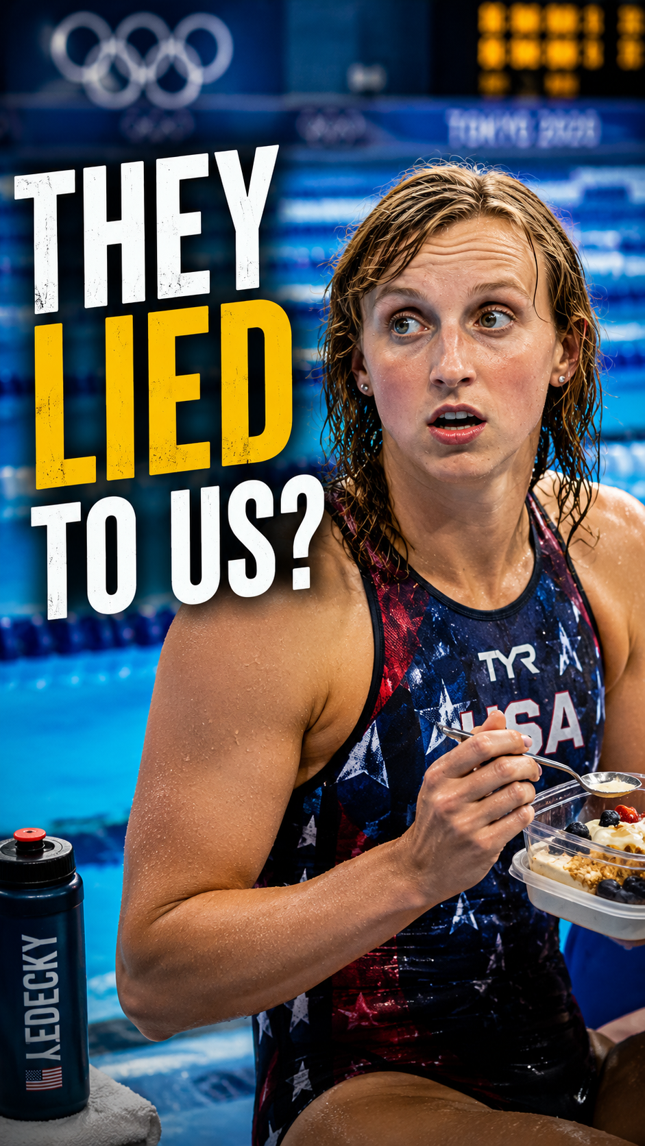 Katie Ledecky busts a popular swimming myth about eating before hitting ...
