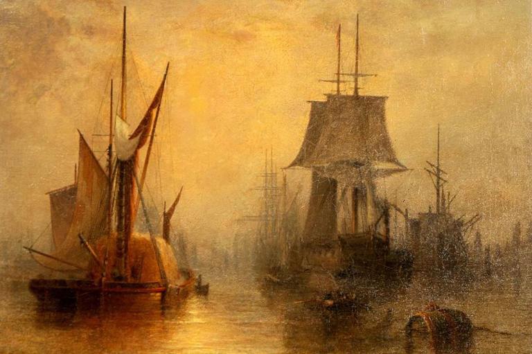 Rare painting of Victorian Hull trawler that was sunk by a U-boat is to ...