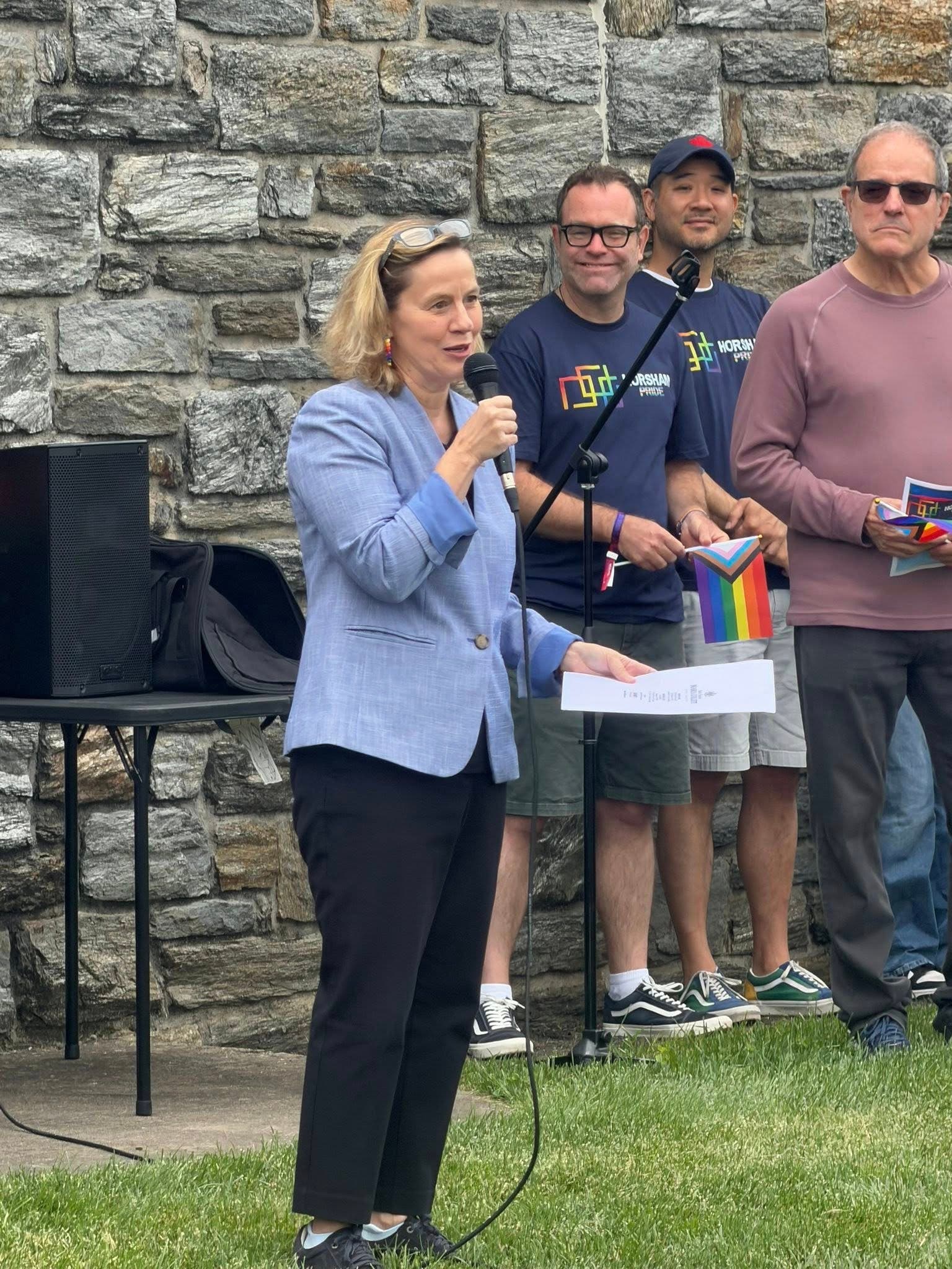 First pride flag raised in Horsham Township: Photos